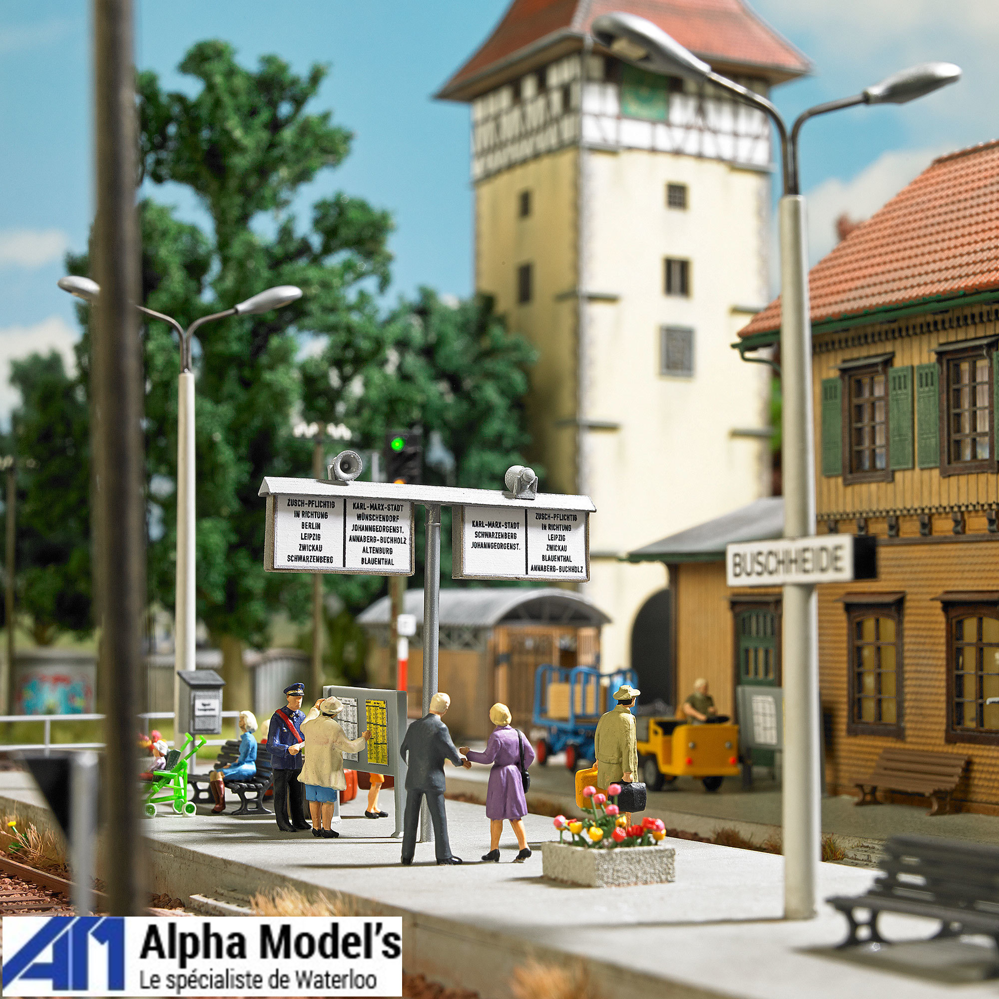 Busch 1623 - Set de décorations pour gares - Alphamodels
