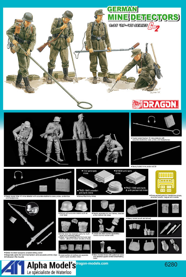 Dragon 6280 - German Mine Detectors - Alphamodels
