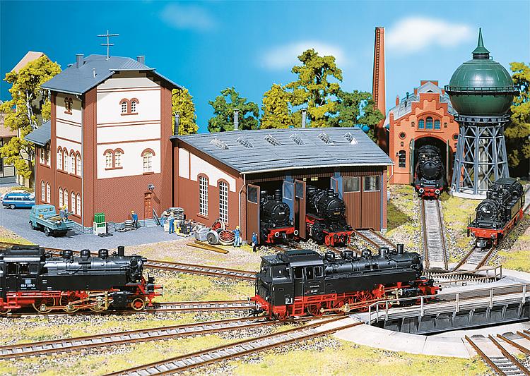 Faller 120176 - Rotonde pour 3 locomotives - Alphamodels