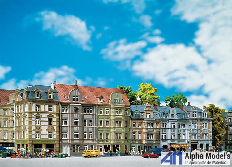 Faller 130915 - Rangée d'immeubles urbains "Rue Goethe" - Alphamodels