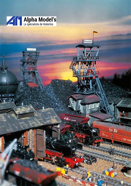 Faller 130945 - Puits d'extraction Marienschacht - Alphamodels