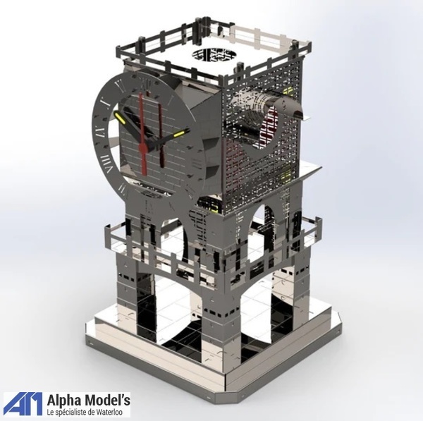 Metal Time MT048 - MASTER OF TIME STAND CLOCK - Alphamodels