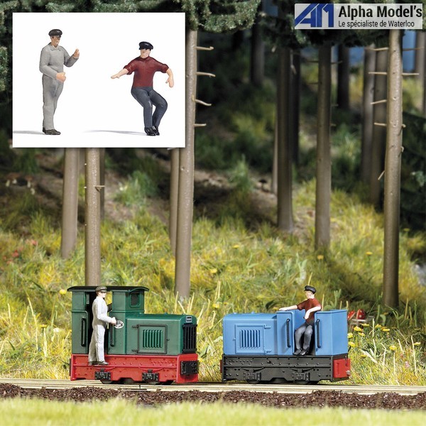 Busch 12373 - Conducteurs de locomotive - Alphamodels