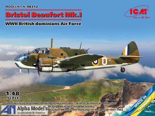 ICM 48312 - Bristol Beaufort Mk.I - Alphamodels