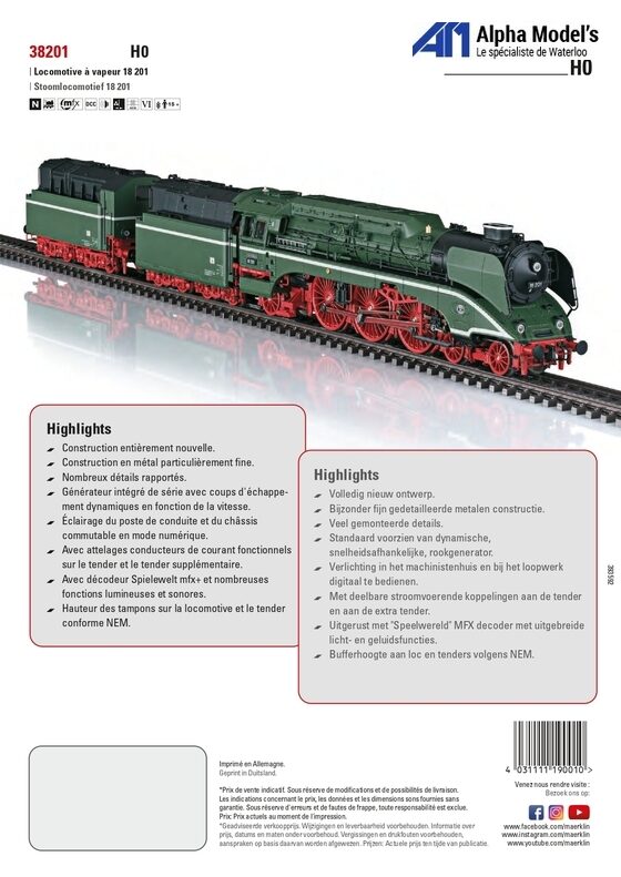Locomotive Marklin "Surprise" 38201 - Alphamodels